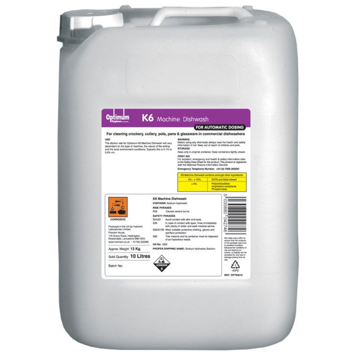 Holchem Optimum Dishwasher Detergent (10 litre) | Henderson's ...