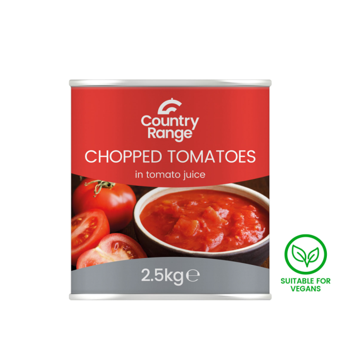 Country Range Chopped Tomatoes (6x2.5kg) | Henderson Foodservice, Ireland