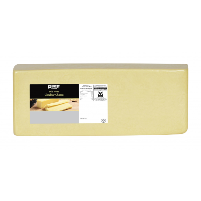 Country Range Mild White Cheddar Cheese (1x5kg) | Henderson Foodservice ...