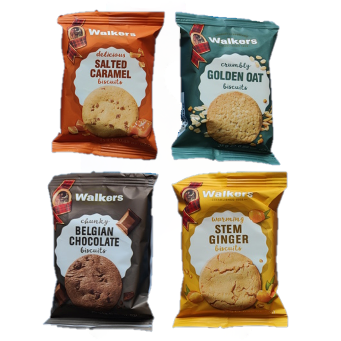 Walkers Biscuits Mini Pack Assortment (100x25g) | Henderson Foodservice, Ireland