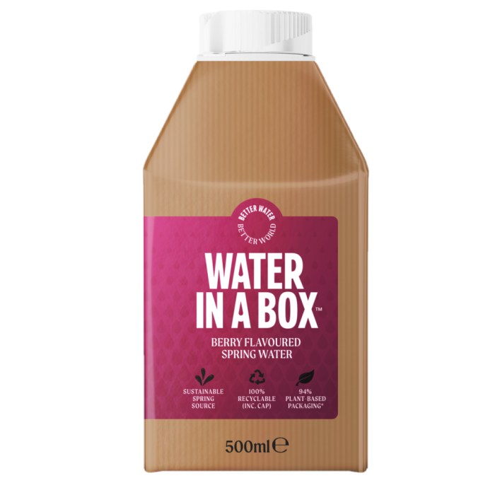 Water in a Box Berry Flavoured Spring Water (12x500ml) | Henderson ...